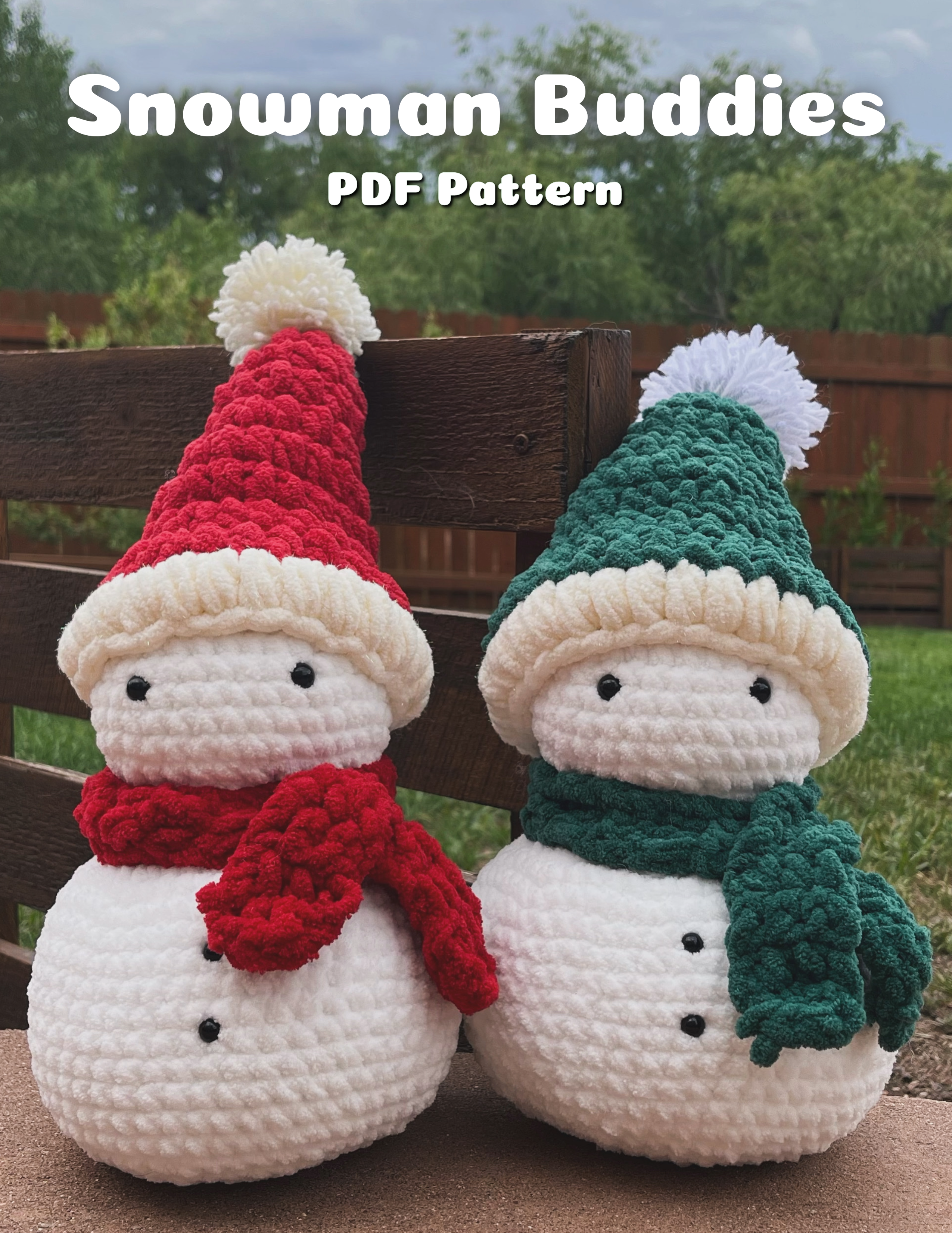 Snowman Buddies Crochet Pattern – Calia’s Crochet Corner, LLC